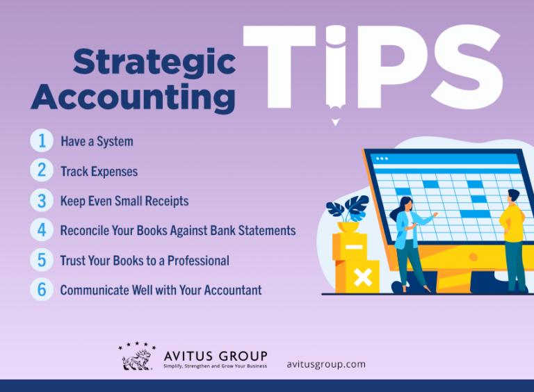 6 Strategic Accounting Tips Infographic Avitus Group